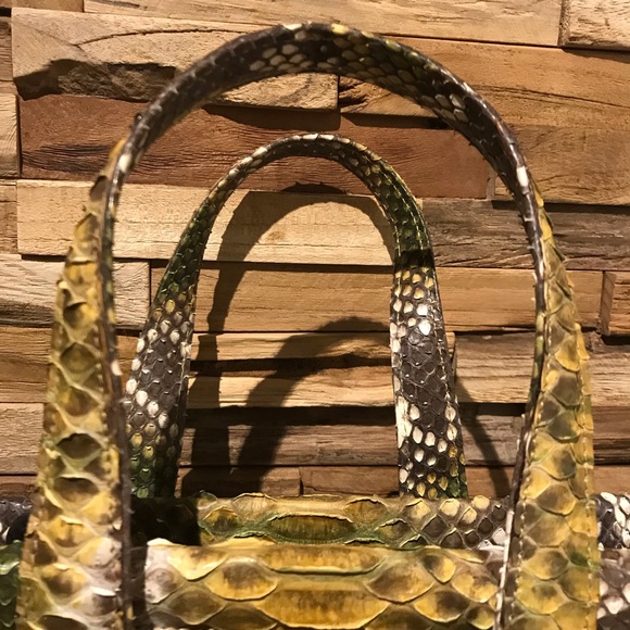 Serafino Fiaschi | Bags | Genuine Python Leather Bag | Poshmark